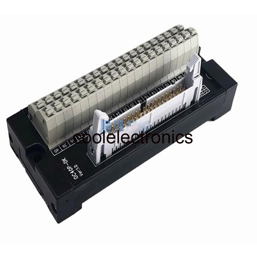 유40 Pin IDC IDC40P Male Clip type Screw-Free Terminal Block Breakout ...