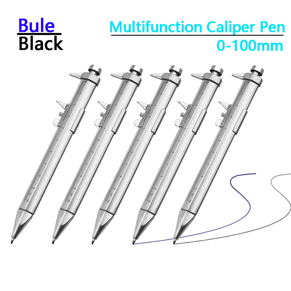 Multifunction Caliper Pen 0-100 Vernier Caliper Roller Ball-Point 1.0mm ...