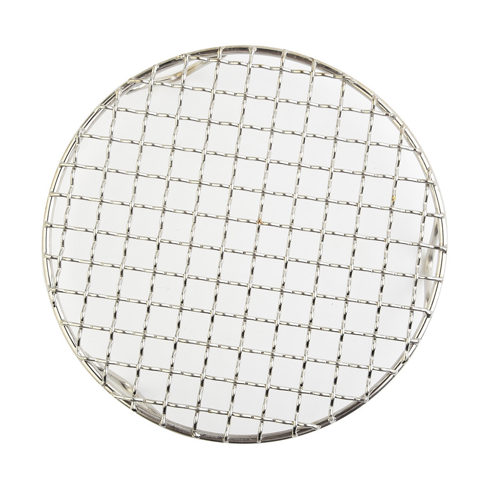 ♣Stainless Steel Round Grill Net With Foot Barbecue BBQ Meshes Wire ...