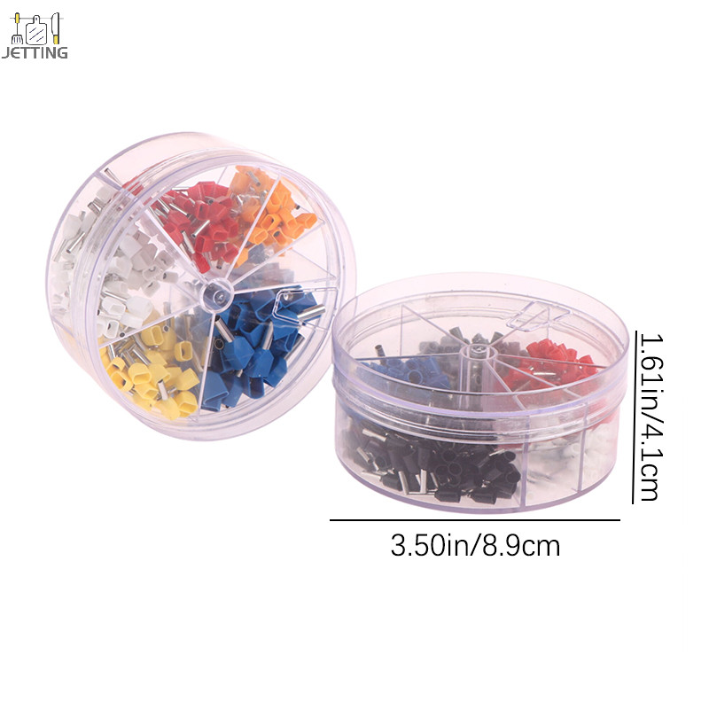 ۞Round Box Tube Type Terminal Set Cold Pressed Terminal Combination TE ...