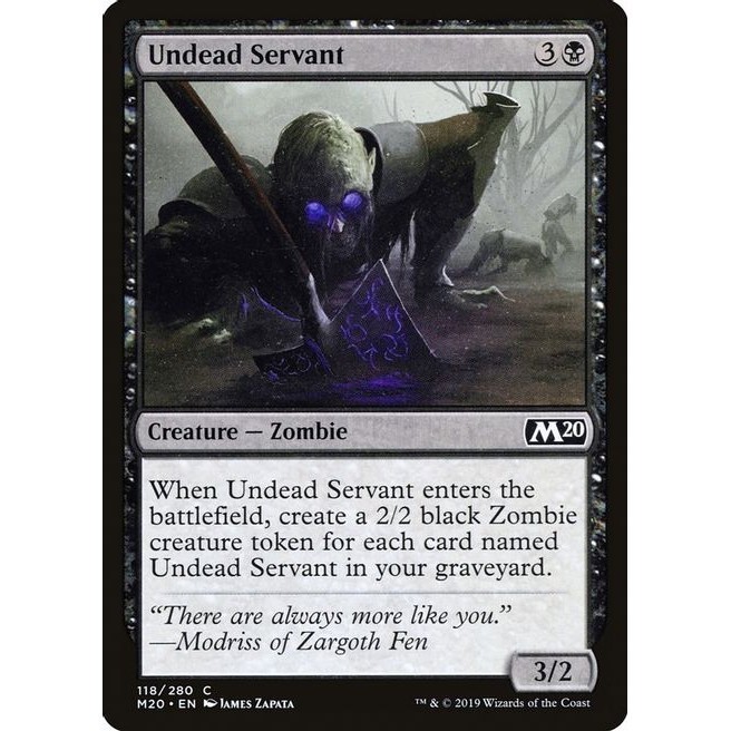 Undead Servant - Magic The Gathering (MTG) | Shopee Philippines
