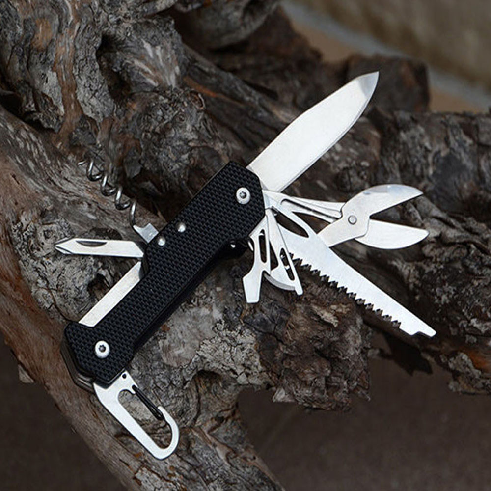 8 in 1 Multifunctional Folding knife Self-defense Outdoor Survival ...