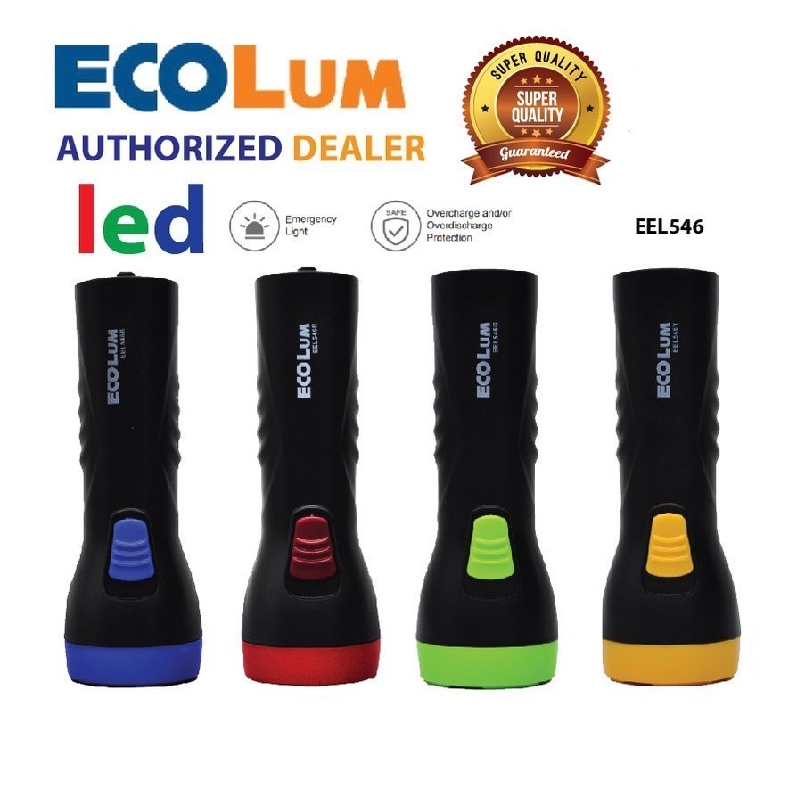 ECOLUM Rechargeable Flashlight Flash light Torch Light EEL546 •OSOS ...