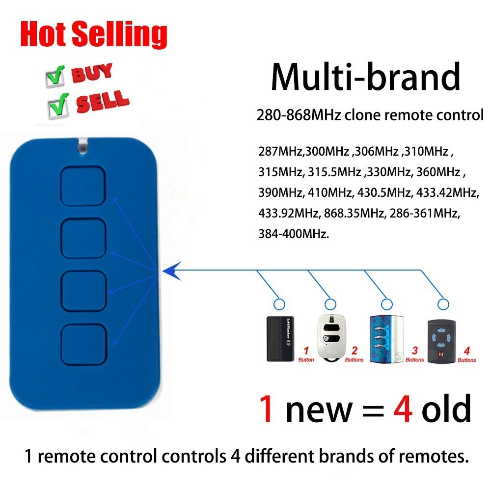Universal Multi Frequency Remote Control Duplicator For Rolling Code And Fixed Code Cloner Xt