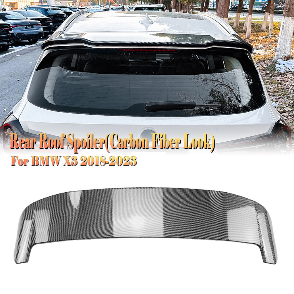 ๑Rear Spoiler Roof Wing For BMW X3 G01 2018-2024 Non X3M Carbon Fiber ...