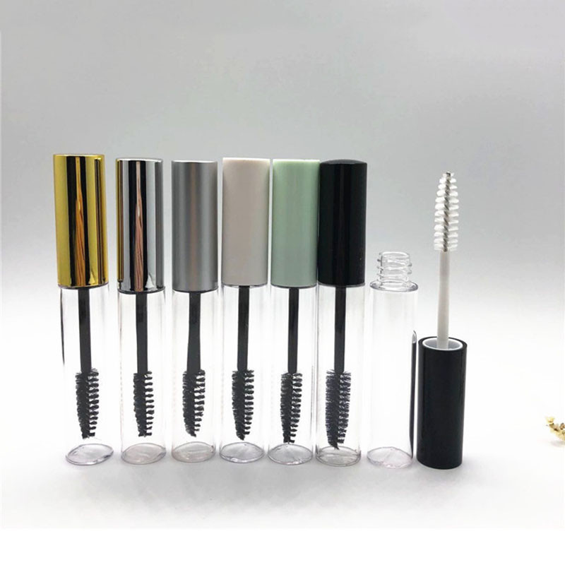 10ml Empty Mascara Tube With 9 Colors Cap Eyelash Vial Liquid Bottle ...
