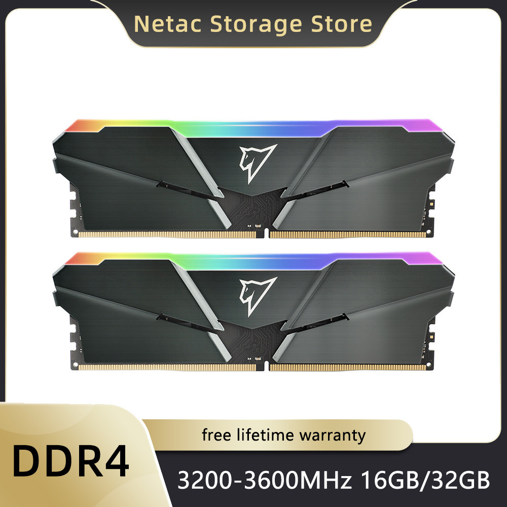 ~Netac Ram DDR4 RGB Memoria 3200MHz 3600MHz Ram Memory 32GB 16GB Dimm ...
