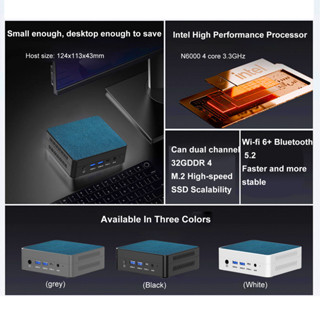 ☇Mini PC Intel N600 Game PC UHD Graphics for 12th Gen Intel Processors ...