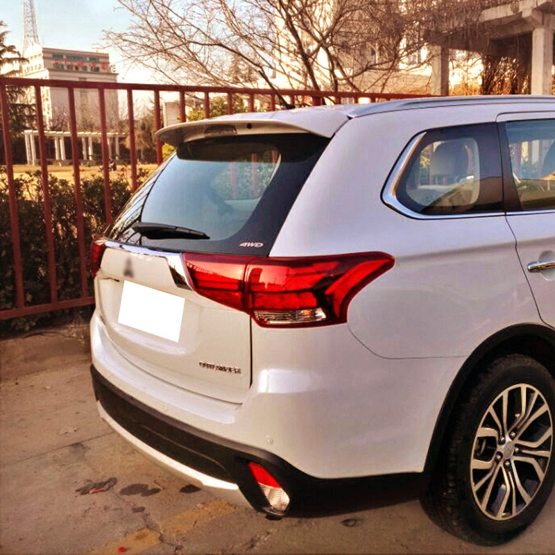 ๑Roof Spoiler for Mitsubishi Outlander 2013 To 2019 Gloss Black Rear ...