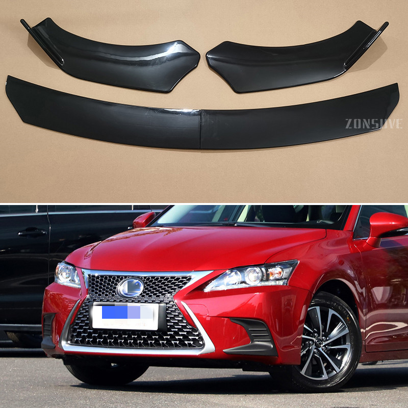 ♥For Lexus CT 2011--2024 Year Front Bumper Lip Splitter Spoiler Body ...