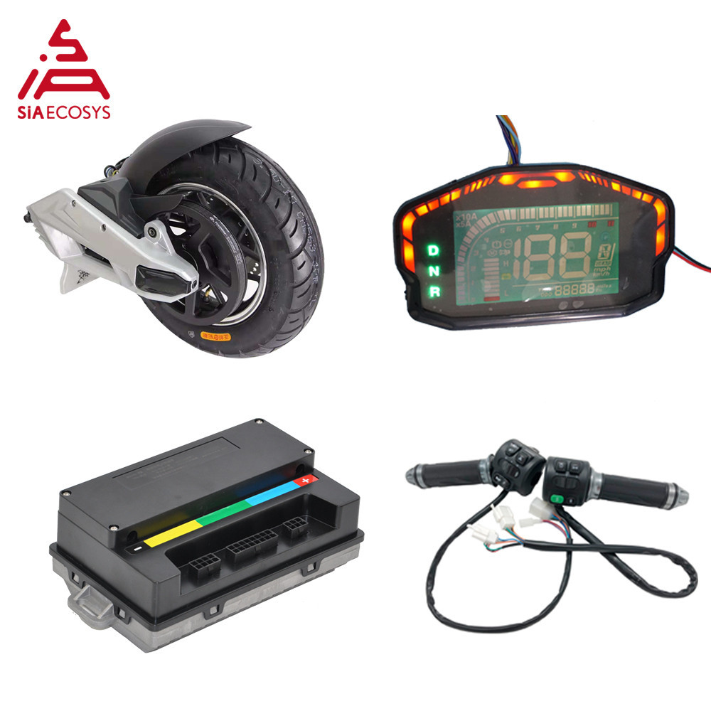 ♡QS90 1000W Mid Drive Motor Assembly Kits 72V 55KPH with 10inch Rim and ...