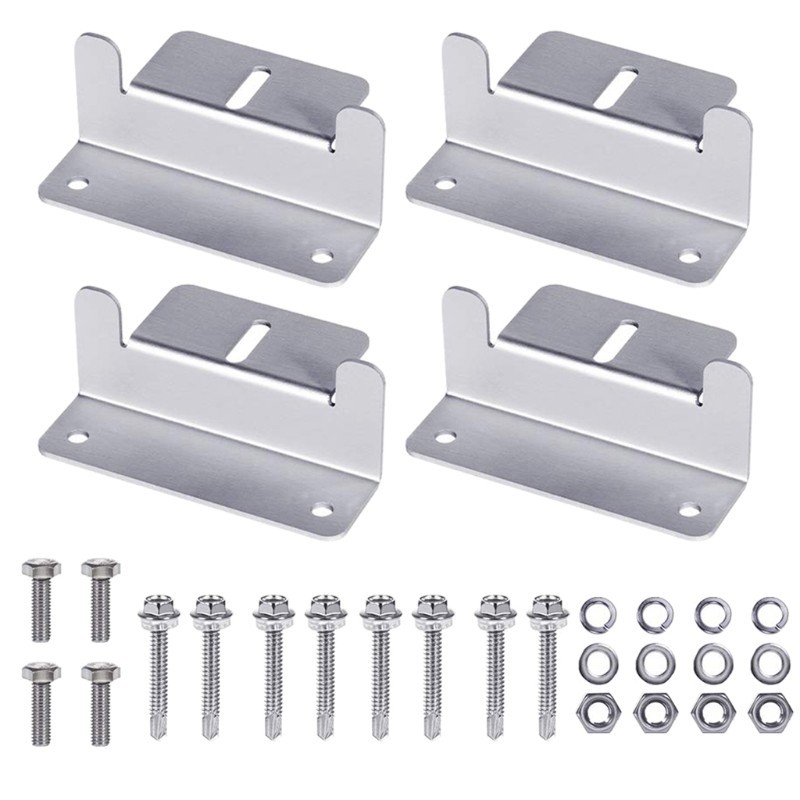 ☭rv Solar Panel Mounting Holder Z Bracket Supporting For Flat Roof Boat