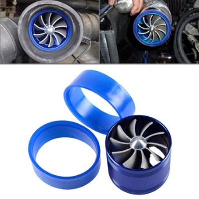 ⋛Car Turbine Supercharger Turbo Charger Single Double Air Filter Intake ...