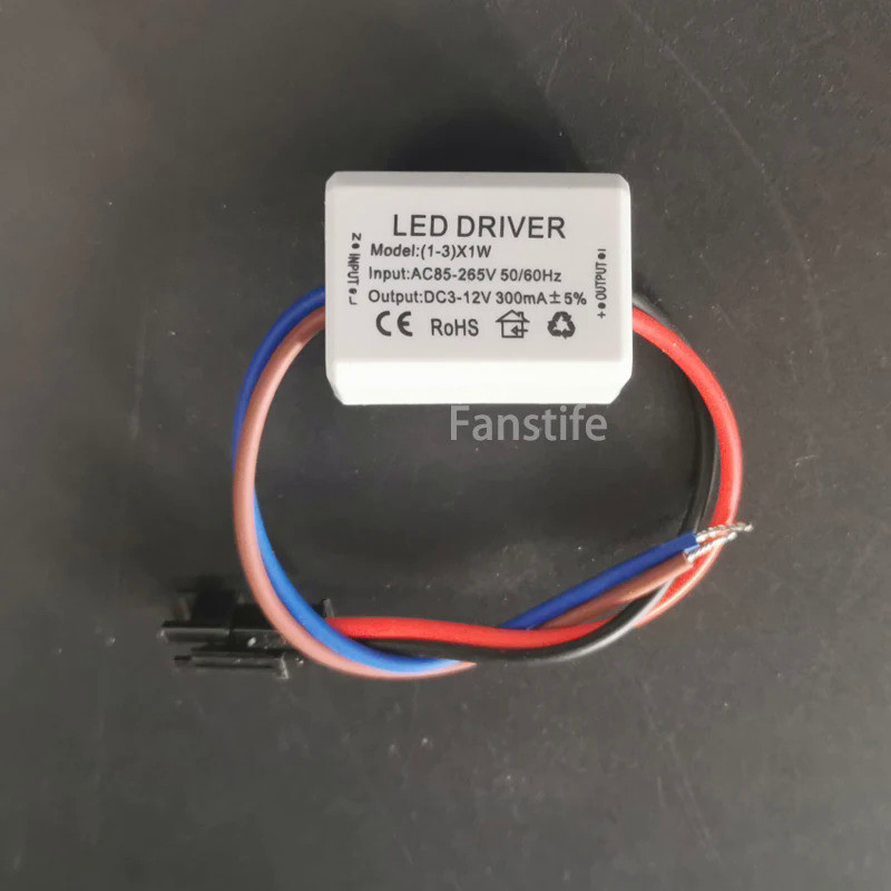 (1-3)X1W 3-12V 300mA 3W 600mA Constant Current High Power Led Driver ...