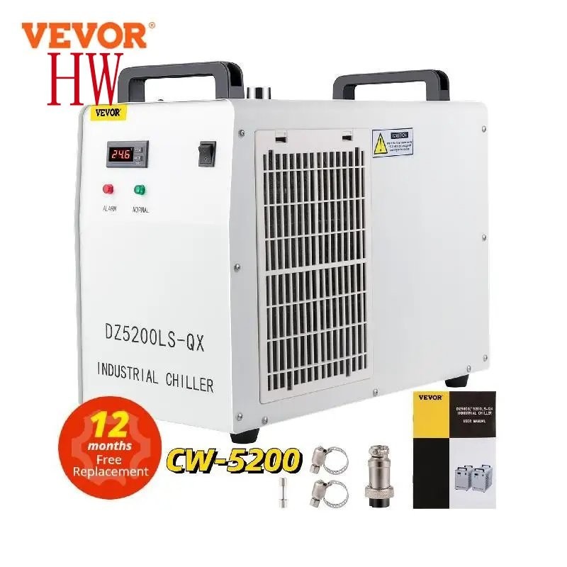 VEVOR CW-5200 CNC Laser Engraving Machine Chiller Thermolysis ...