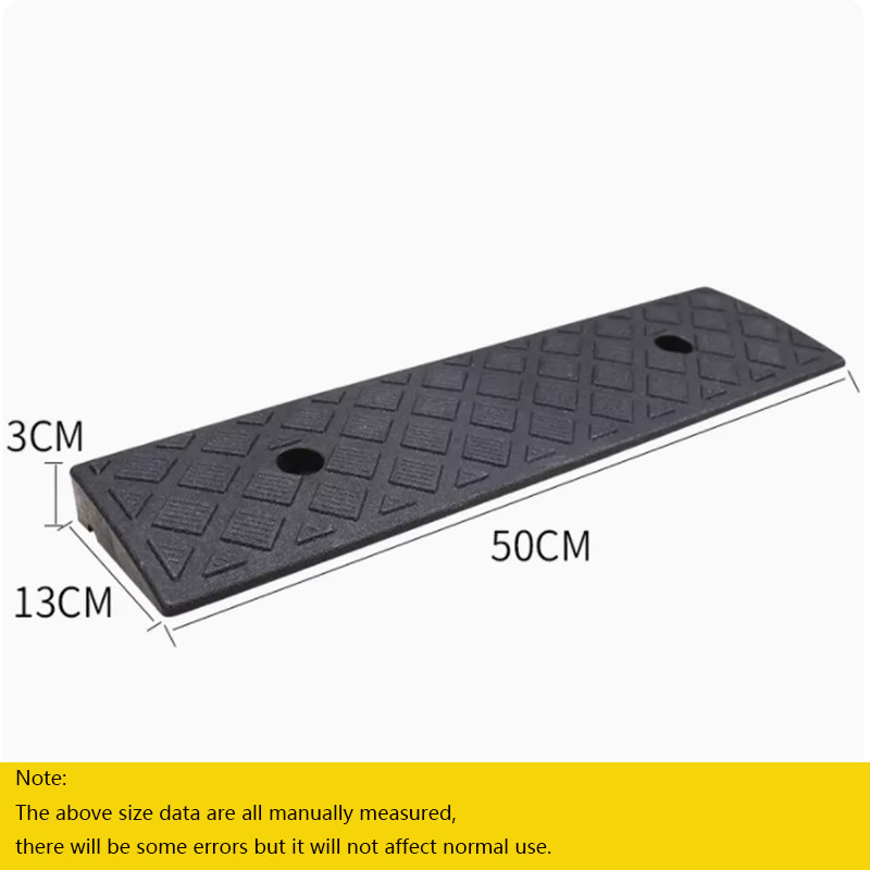 ♚3cm High Car Access Ramp Triangle Pad Speed Reducer Durable Threshold ...