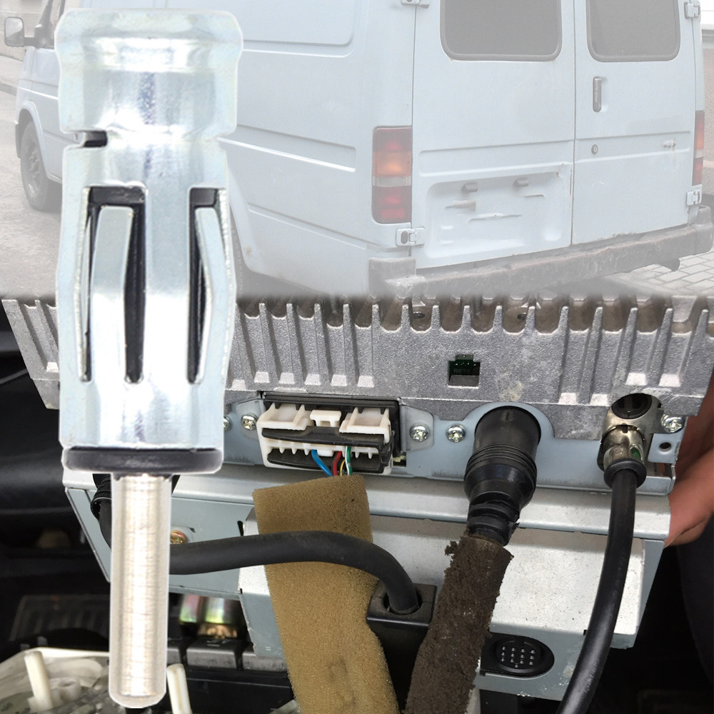 Car Radio Stereo ISO To Din Male Aerial Antenna Cable Adapter For Ford ...