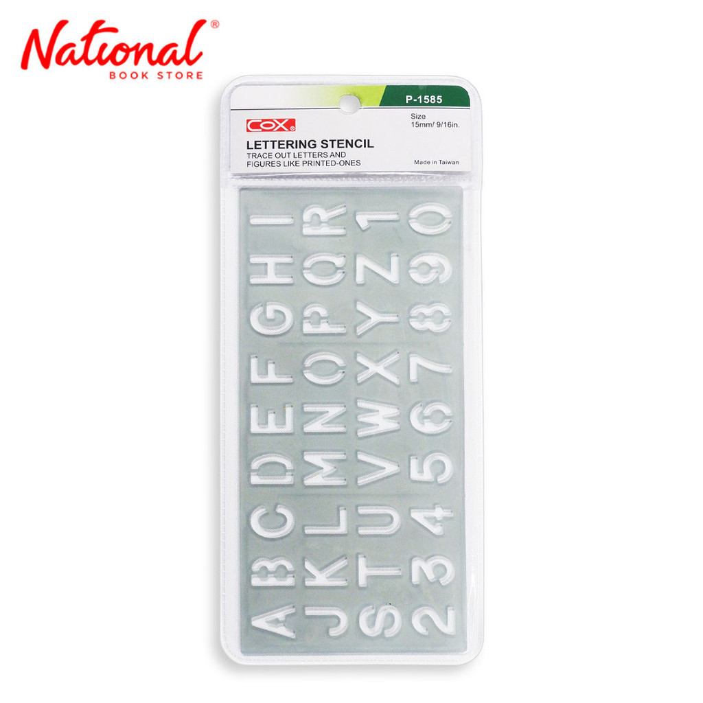 Cox Lettering Guide 9/16 P1585 - Drawing & Technical Supplies | Shopee ...