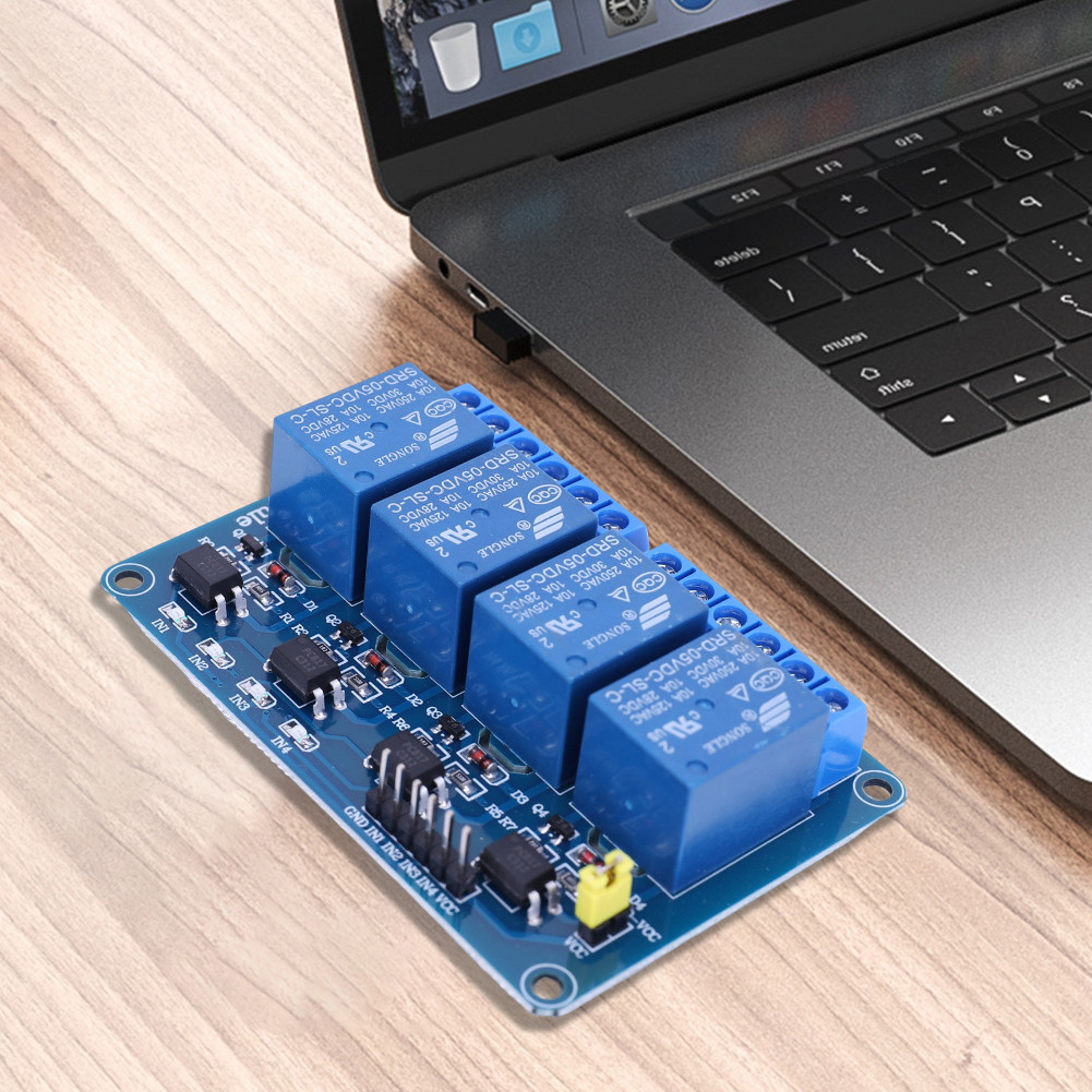 ۩5V 12V 4 Channel Relay Board with Optocoupler Relay Expansion Board ...