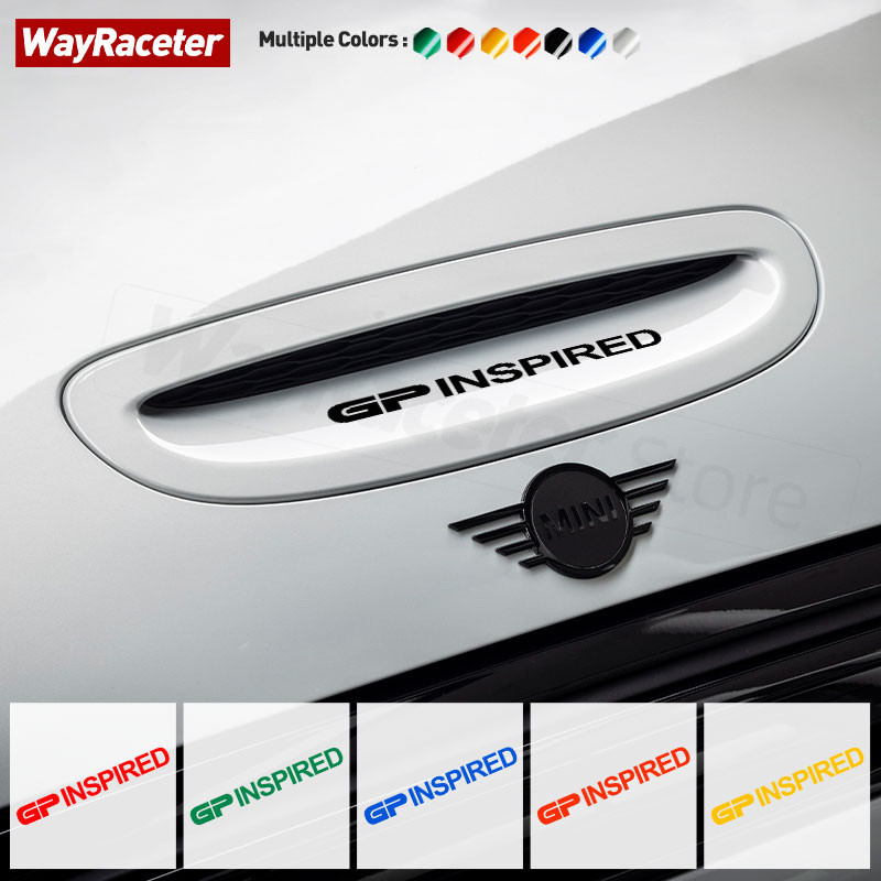 ☪1 Pc Reflective GP Logo Vinyl Decal Car Hood Head Trunk Window Sticker ...