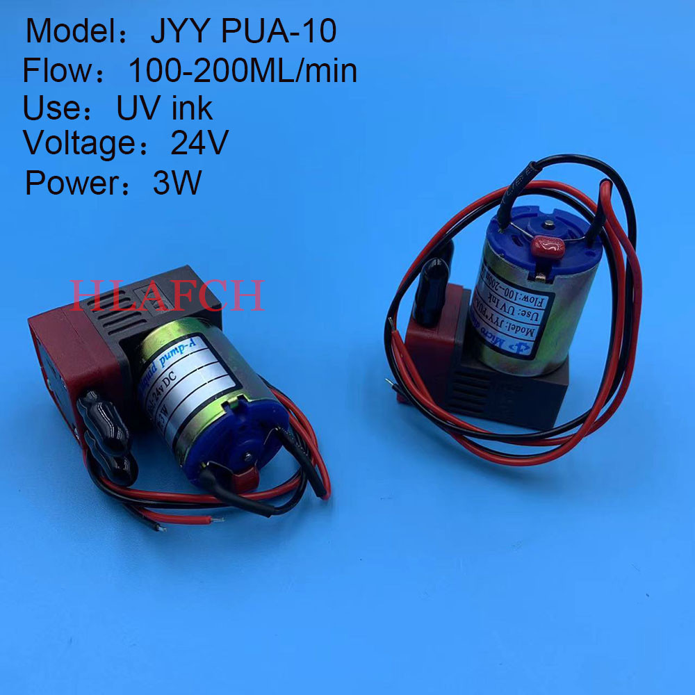 ⚡2PCUV Flatbed Printer JYY*PUA-10 Ink Pump 24v DC 3W 100-200ml Flow Diaphragm UV Pump for Ricoh ...