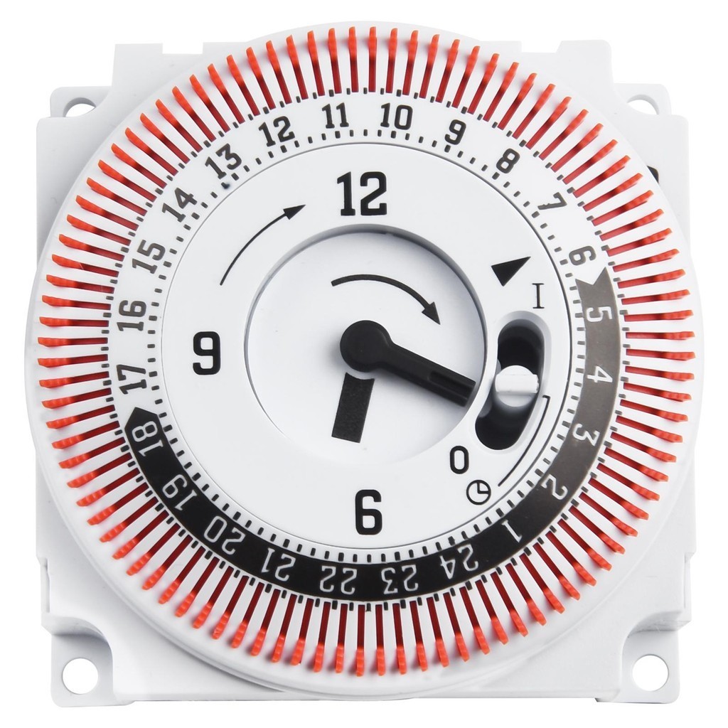 ☄Mechanical 24 Hours Timer Switch Timer Plug In Mechanical Grounded ...