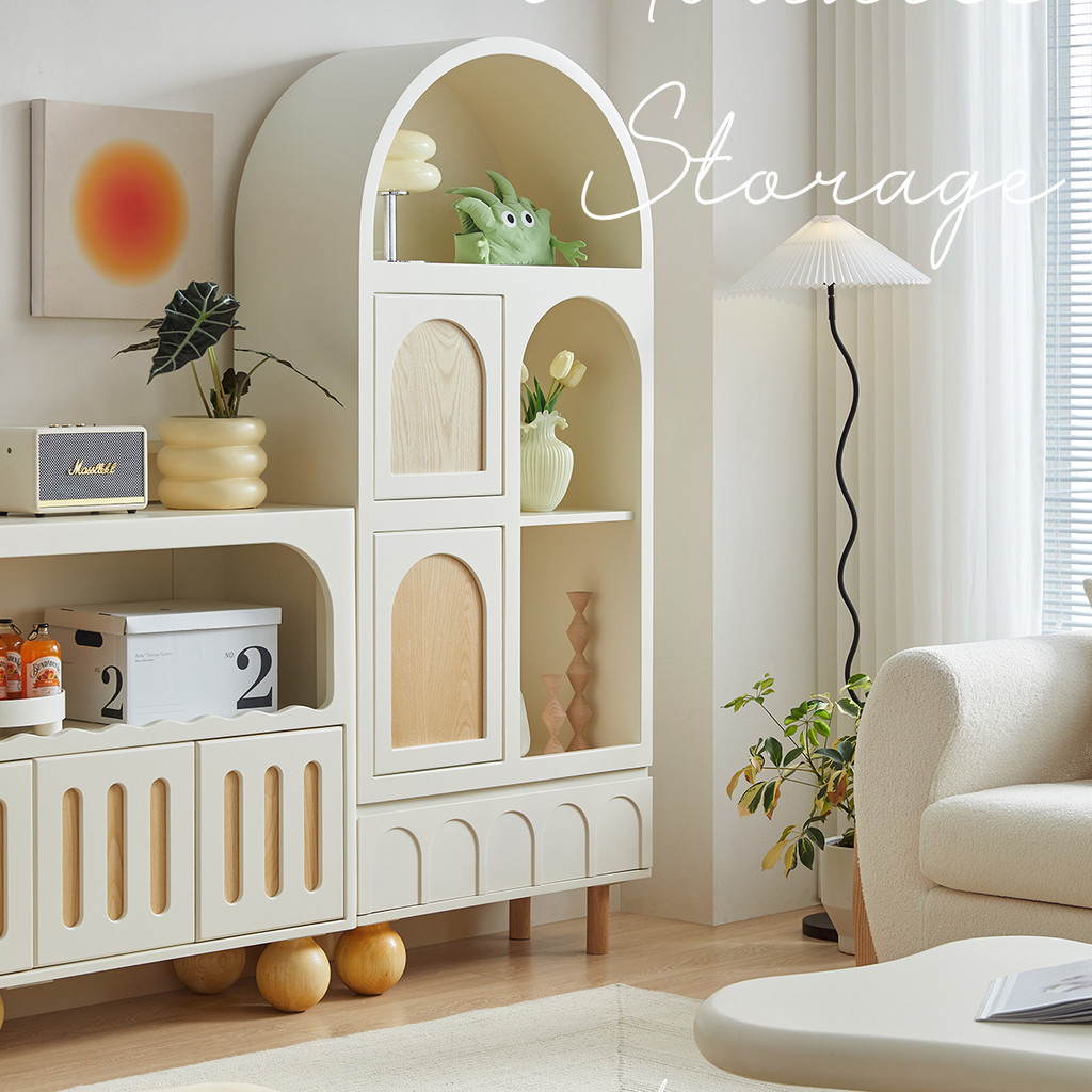 ~Cream, silent wind, simple and modern sideboard, living room, porch ...