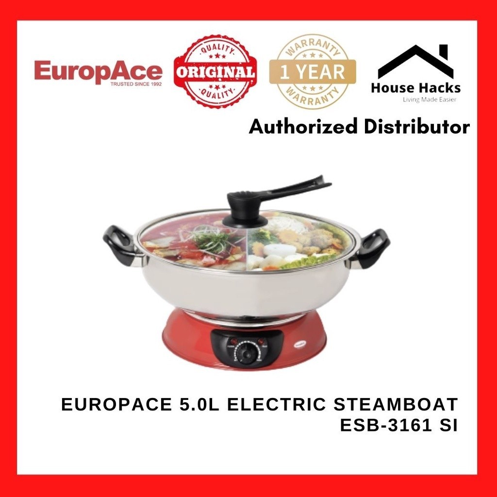Europace 5.0L Electric Steamboat ESB-3161 SI (House Hacks) | Shopee ...