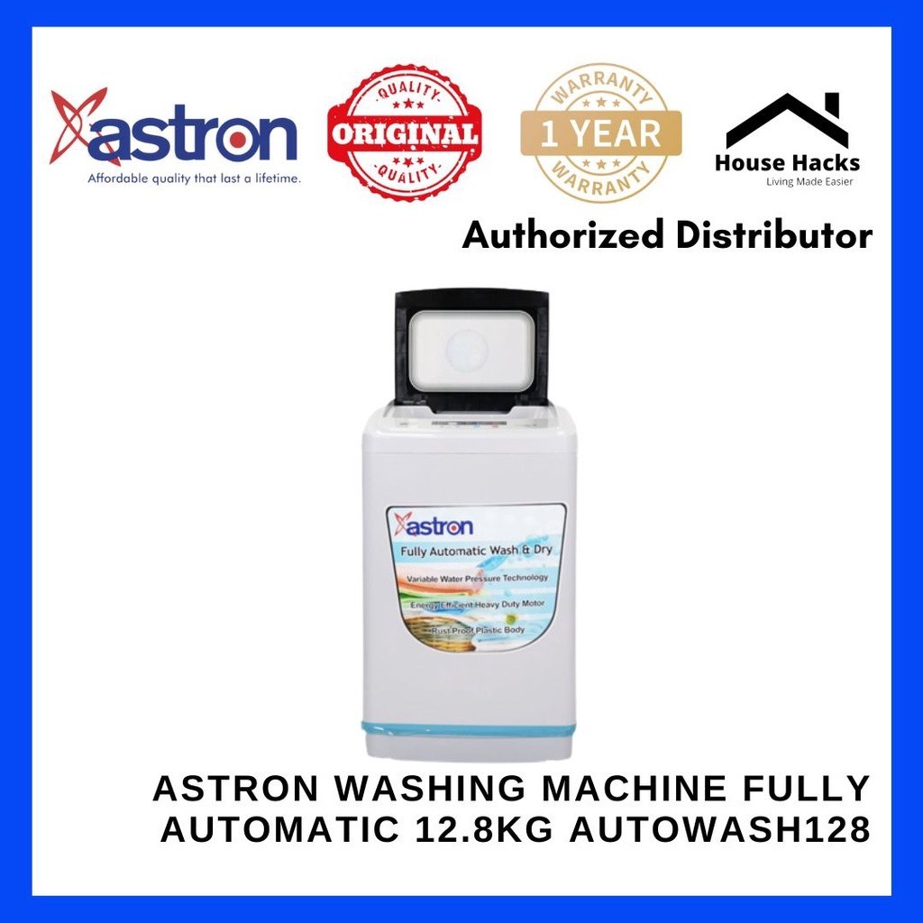Astron Washing Machine Fully Automatic 12.8Kg AUTOWASH128 (House Hacks ...