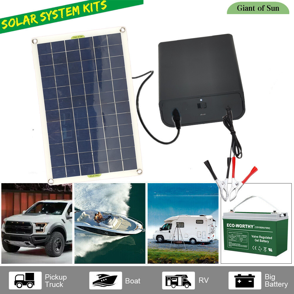 유50W Brushless Solar Power Water Pump Kit 12V For Garden Fountains ...
