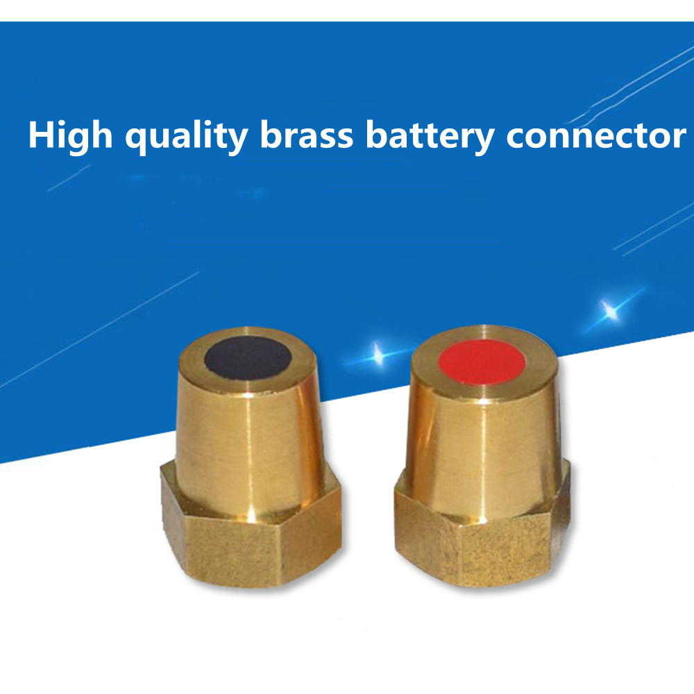 ♦2Pcs Car Battery Terminal Connector Clamp M8 Brass Stud Wire Binding ...