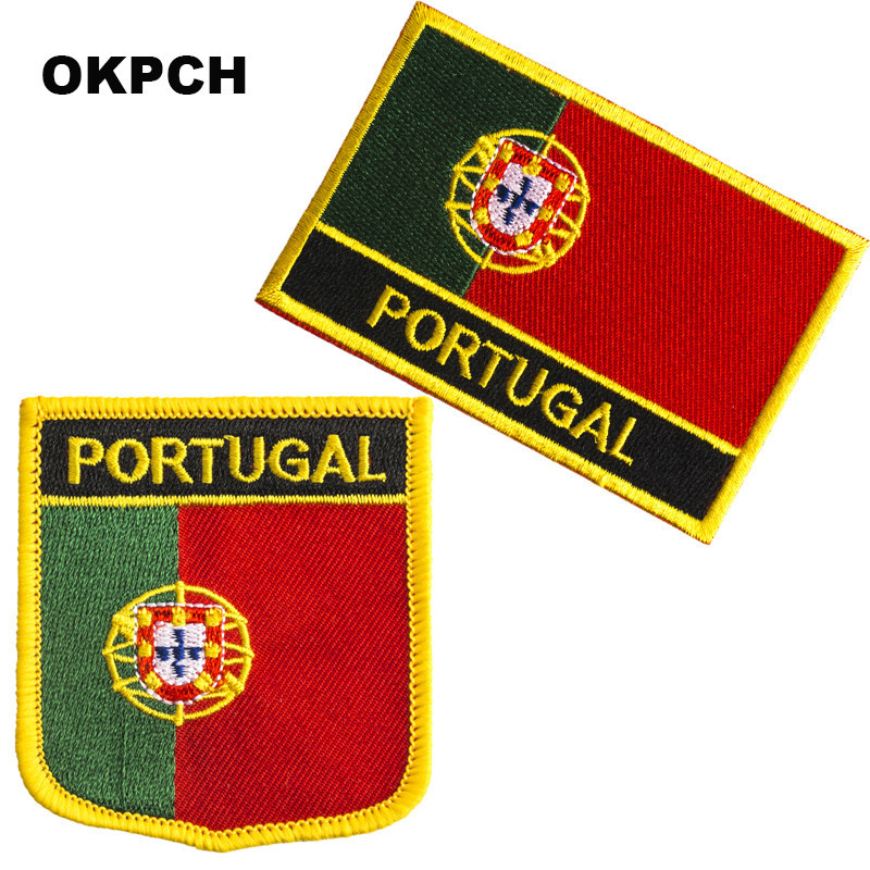 Portugal Flag patches embroidered flag patches national flag patches Patches for Clothes DIY De ...