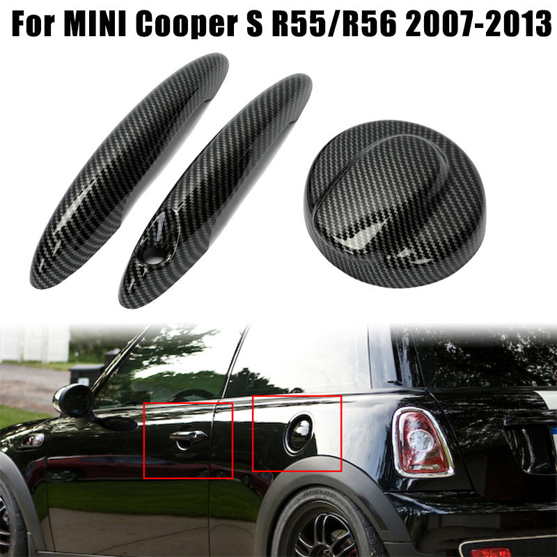 ️Car Gas Fuel Tank Filler Cap Cover & 2 Exterior Door Handle Covers ...