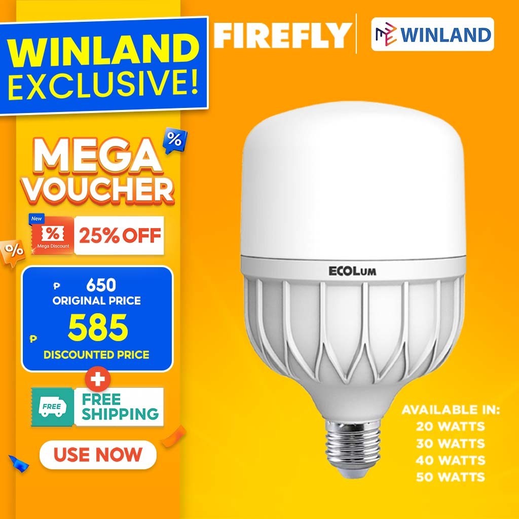 Ecolum by Winland Super Bright Power Saving 6500K E27 LED Bulb Light ...