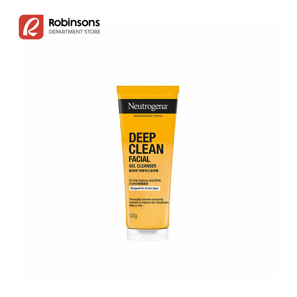 Neutrogena Deep Clean Clarifying Facial Gel Cleanser 100ml | Shopee ...