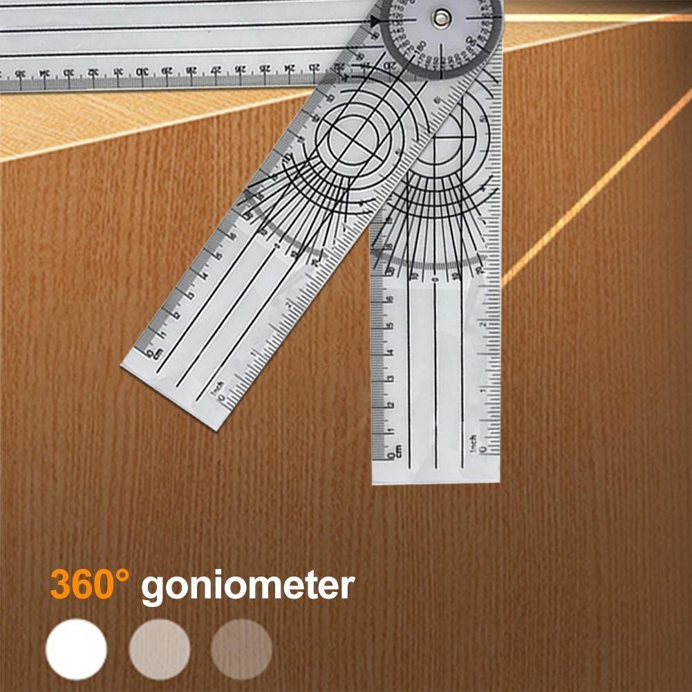 7 inch Multi-Ruler 360 Degree Goniometer Angle Spinal Ruler Protractor ...