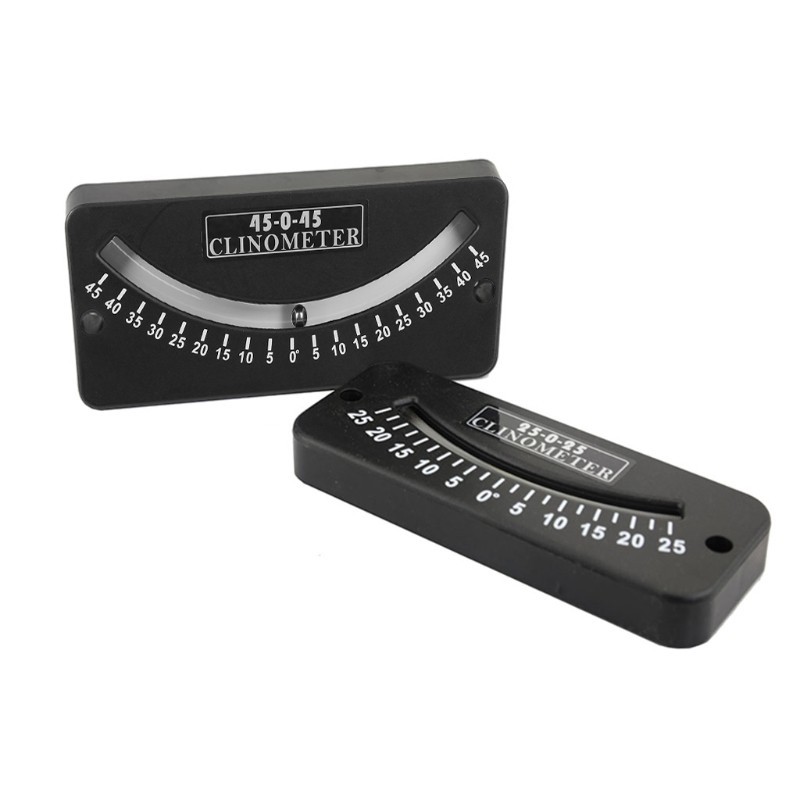 Slope Angle Meter Protractor Tilt Level Meter Gauge 25-0-25 Clinometer ...