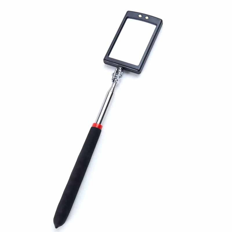 Inspection Mirror LED Light Telescoping Mirrors 360 Rotation Mechanic ...