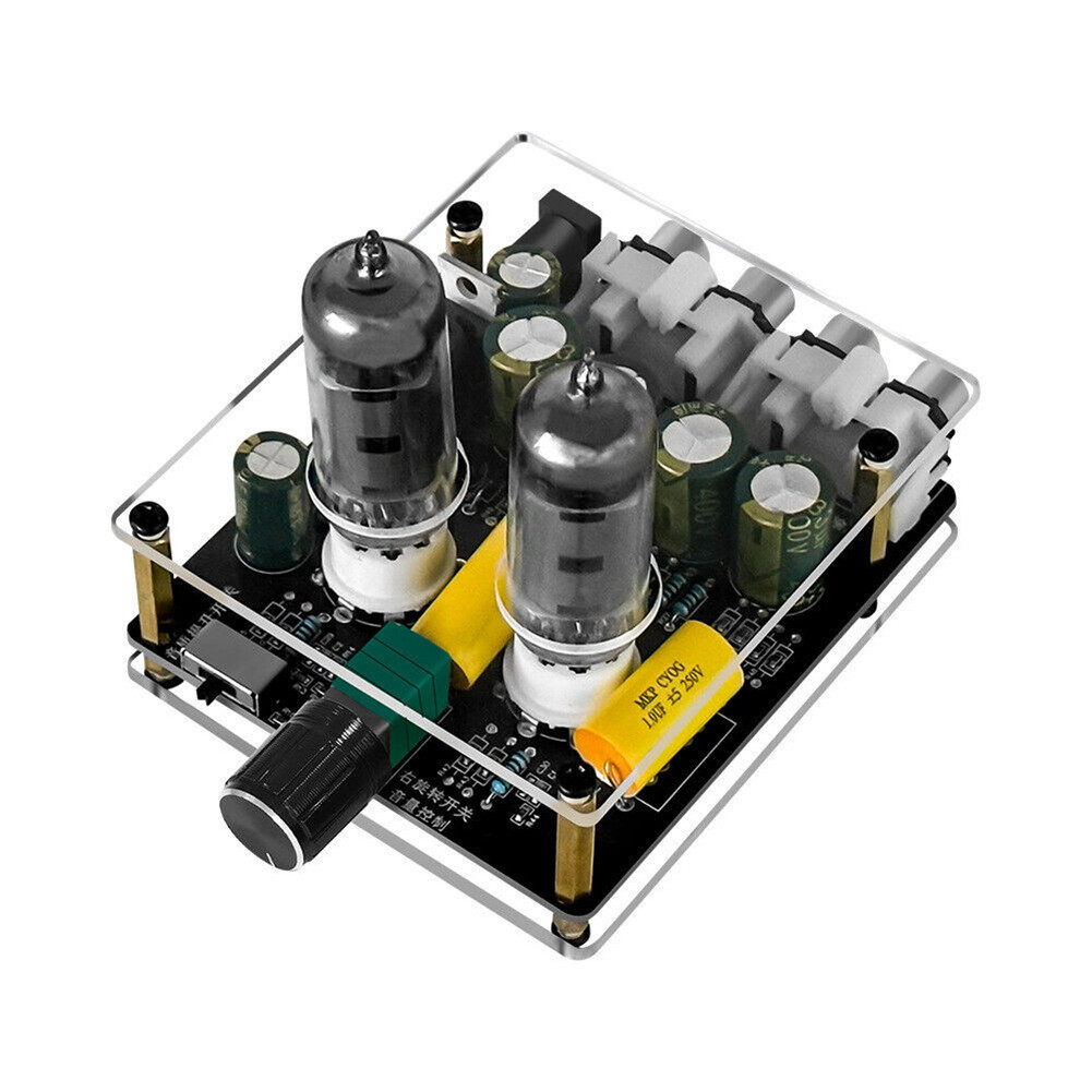 ☽Upgraded 6K4 Tube Preamplifier Amplifier Adjustable HiFi Tube Preamp ...