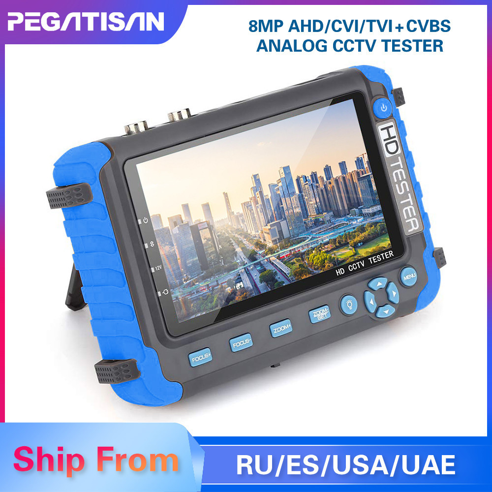 웃IV8W 4K CCTV Tester 5 Inch AHD/CVI/TVI CVBS Security Analog Camera ...