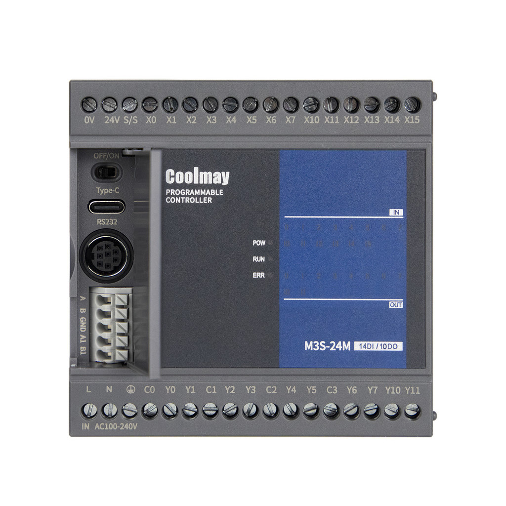 Best Price M3S Series PLC 14DI 10DO Transistor Outputs Programmable Logic Controller | Shopee ...