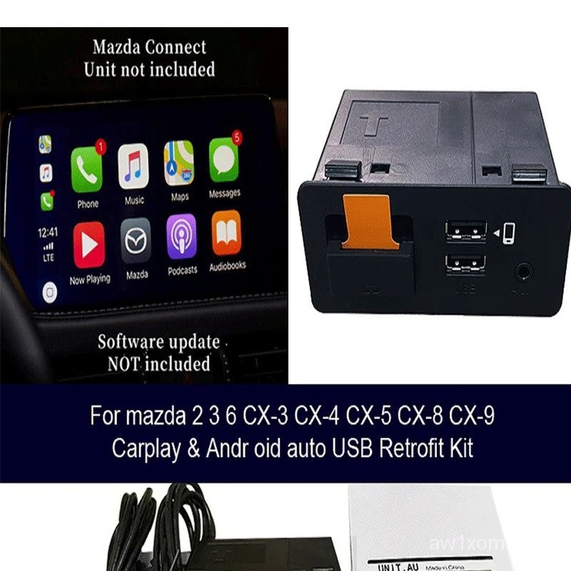 Apple CarPlay Android Auto USB adapter hub OEM for Mazda 3 6 2 Mazda ...