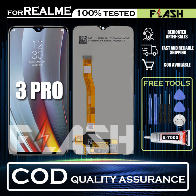 (FLASH LCD)COD REALME LCD For Realme 3 Pro LCD Digital Touch Screen ...