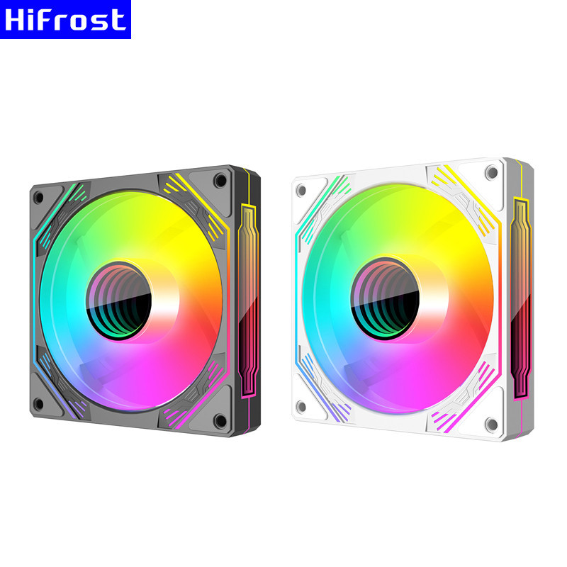 ۞120mm Cooling Fan Multifaceted Infinity Mirror ARGB Light Effect 5V ...