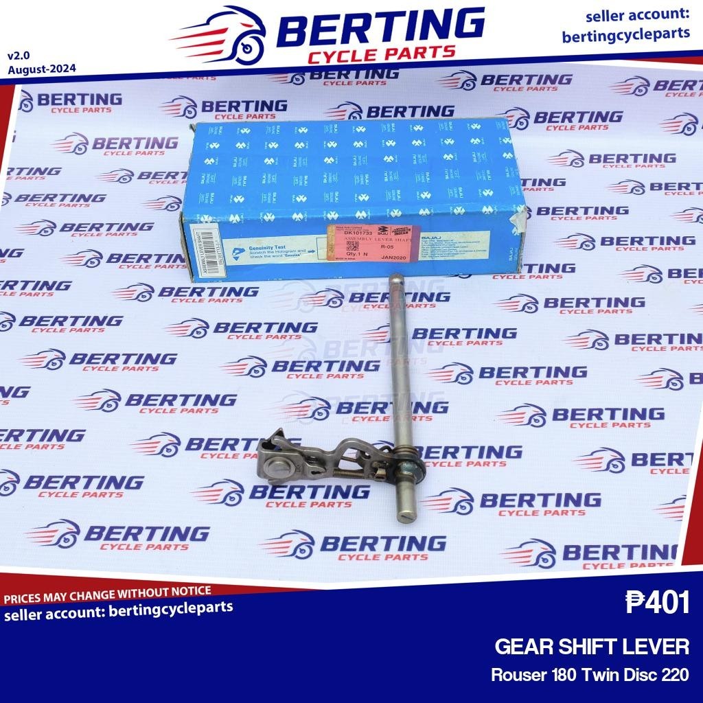 GEAR SHIFT LEVER Rouser 180 Twin Disc 220 Genuine DK101733 | Shopee ...