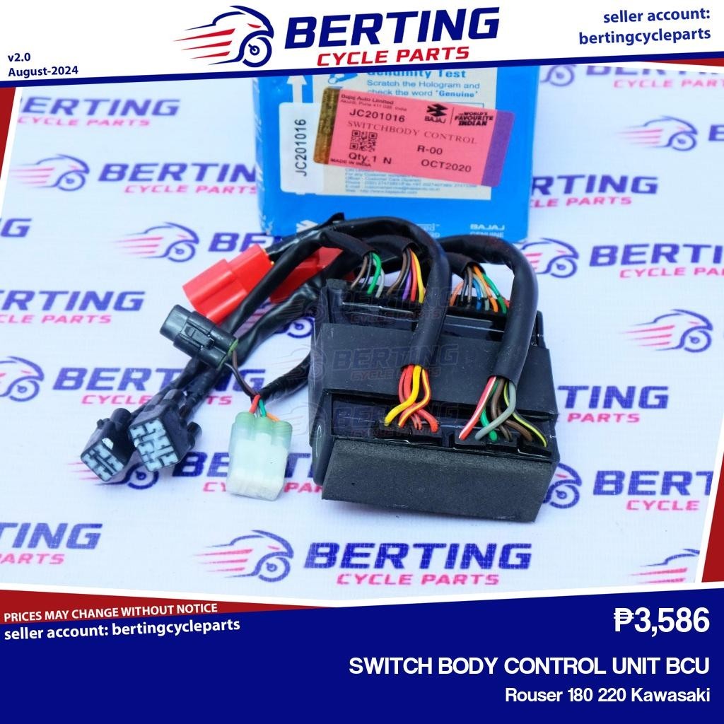 SWITCH BODY CONTROL UNIT BCU Rouser 180 220 Kawasaki Genuine JC201016 ...
