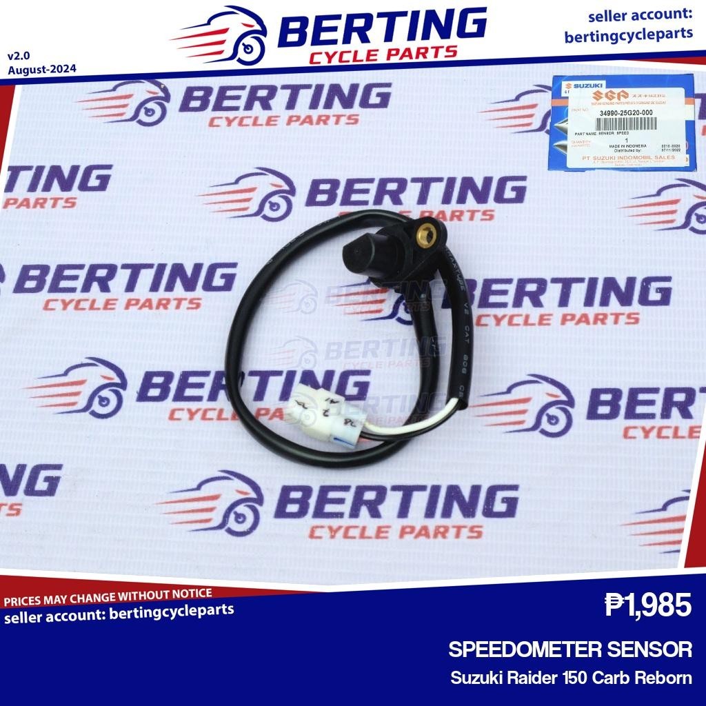 SGP SPEEDOMETER SENSOR Suzuki Raider 150 Carb Reborn Genuine 34990 ...