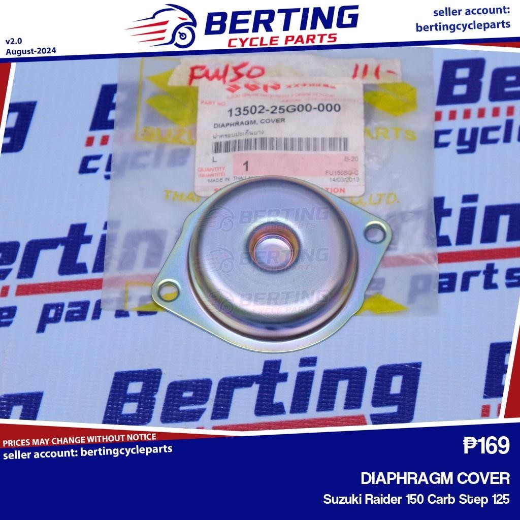 SGP DIAPHRAGM COVER Suzuki Raider 150 Carb Step 125 Genuine 13502-25G00 ...