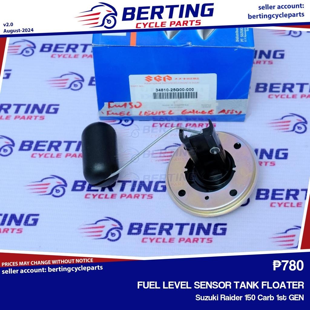 SGP FUEL LEVEL SENSOR TANK FLOATER Suzuki Raider 150 Carb 1st GEN ...