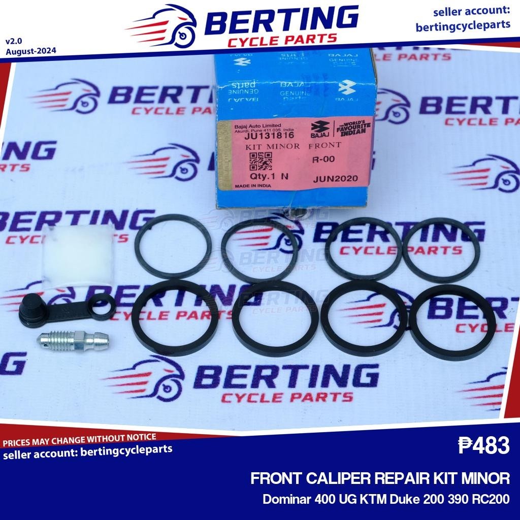 FRONT CALIPER REPAIR KIT MINOR Dominar 400 UG KTM Duke 200 390 RC200 ...
